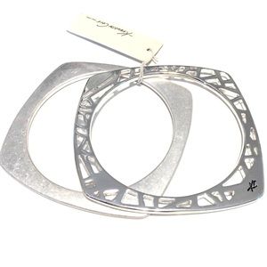 Kenneth Cole | Jewelry | Nwt Kenneth Cole New York Silver Square ...